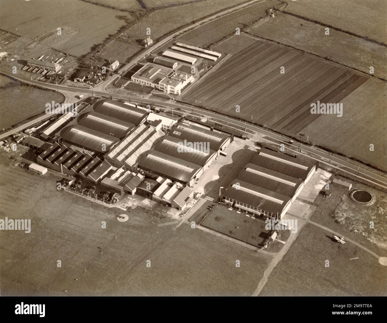 Aerial view of the Bristol factory and offices, 1930 Stock Photo - Alamy