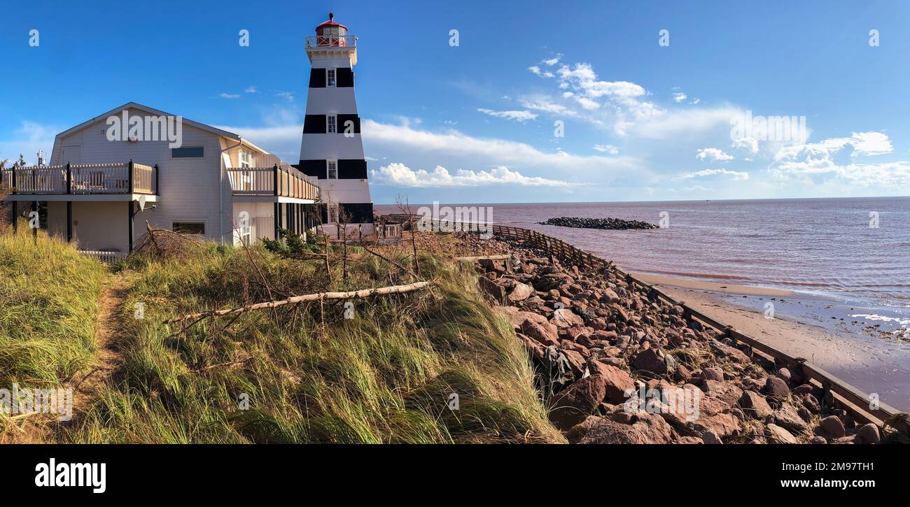 West Point Lighthouse, Cedar Dunes Provincial Park, Prince Edward ...