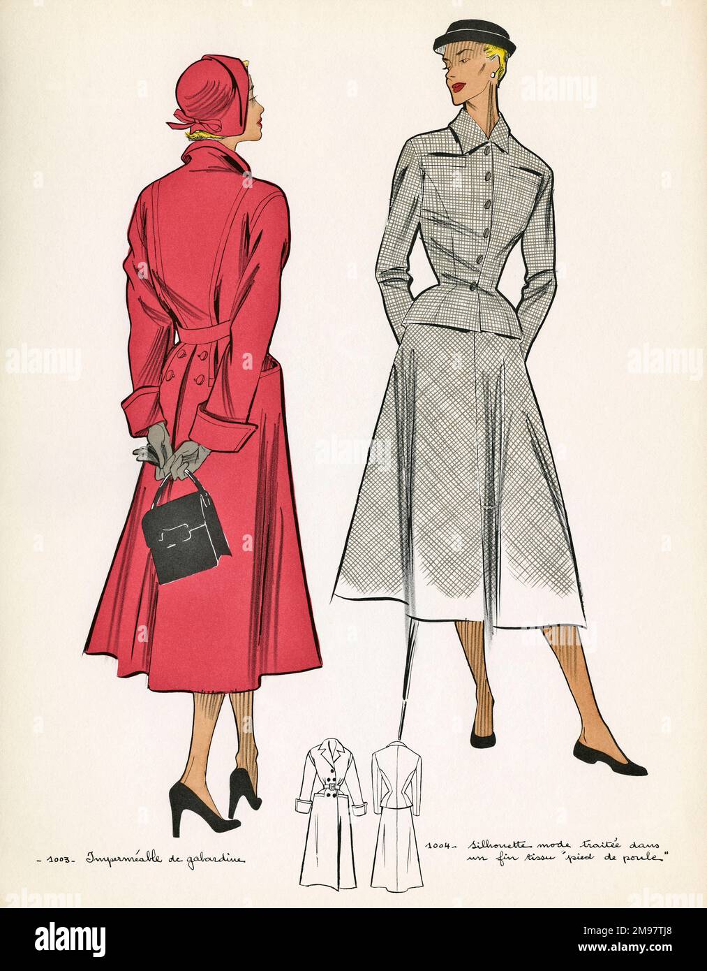 French Fashions - 1950s Stock Photo - Alamy