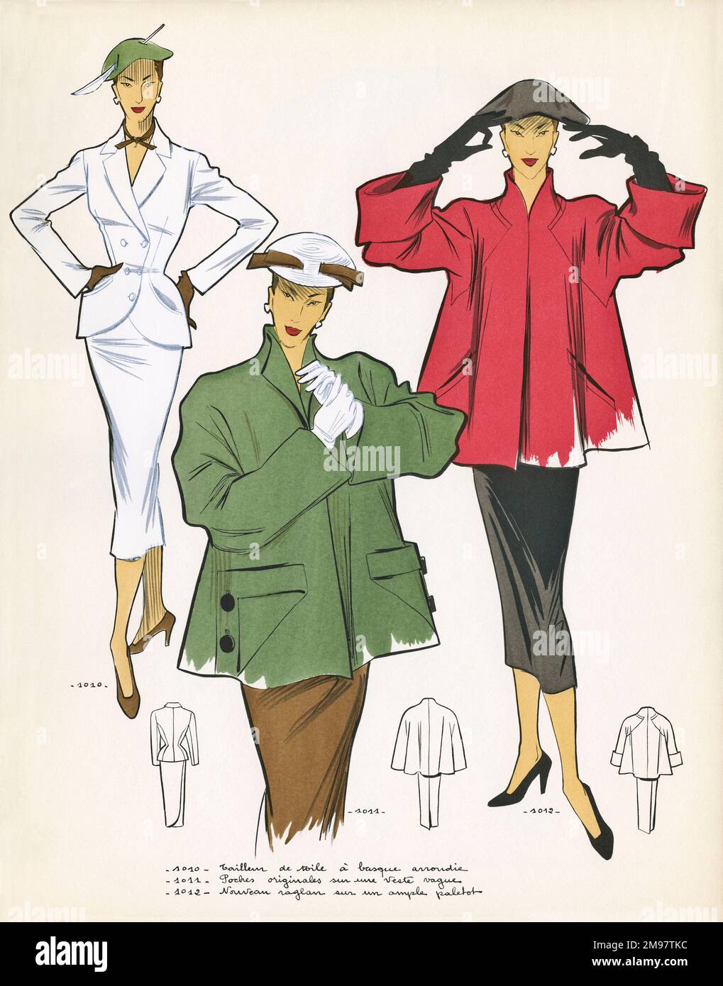 French Fashions - 1950s Stock Photo - Alamy