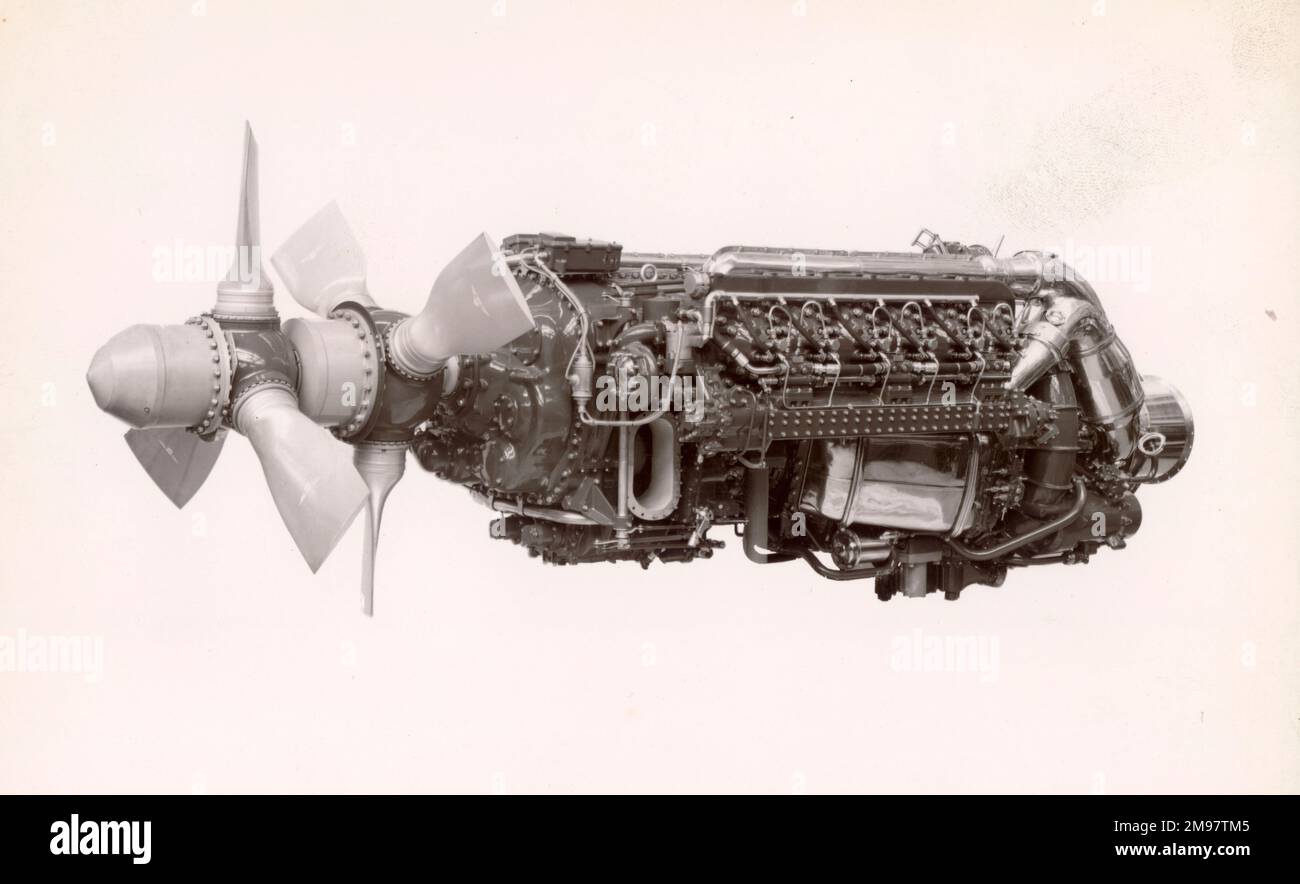 Napier Nomad compound diesel engine, port front quarter Stock Photo - Alamy