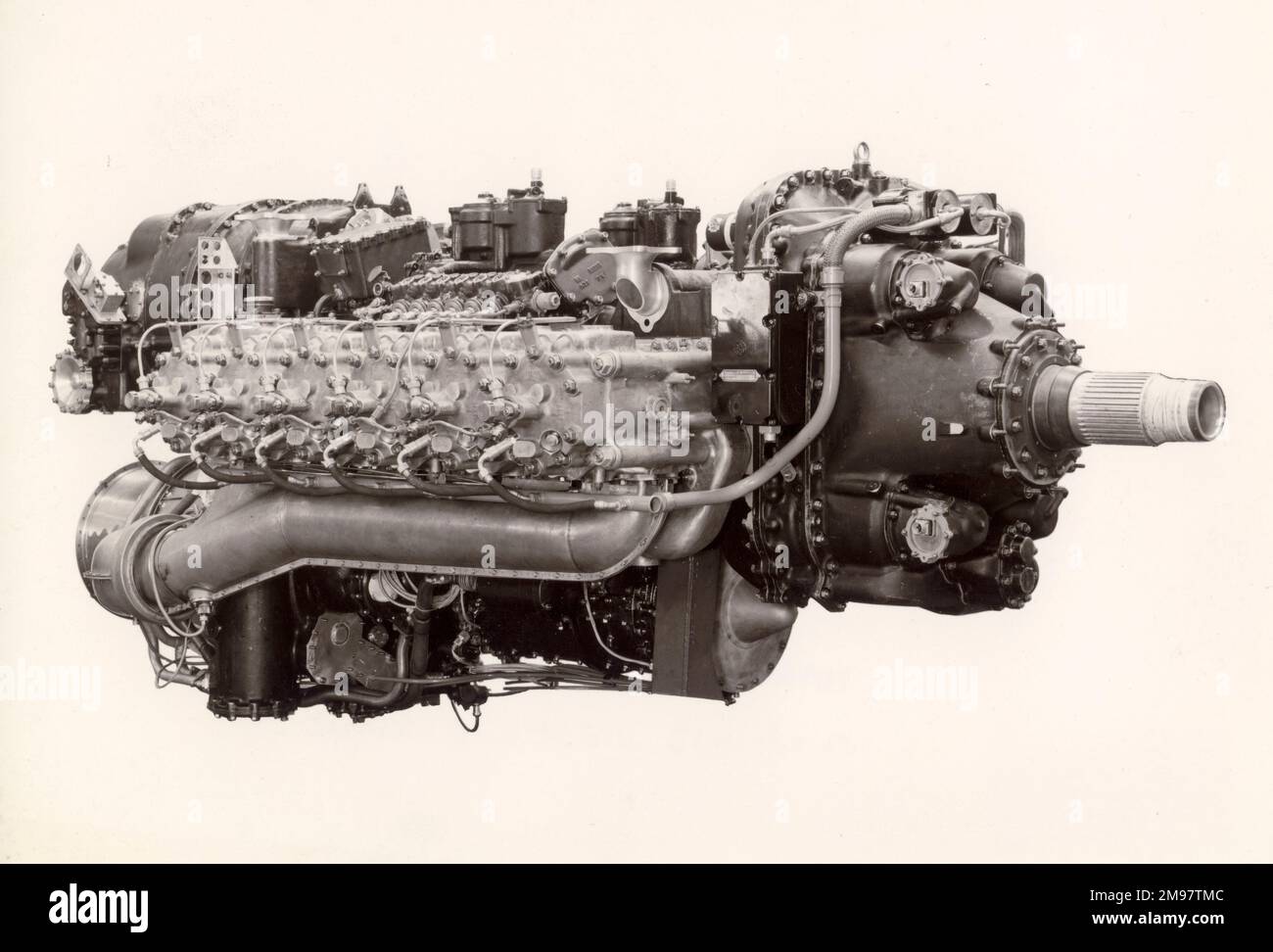 Napier Nomad compound diesel engine, starboard front quarter Stock ...
