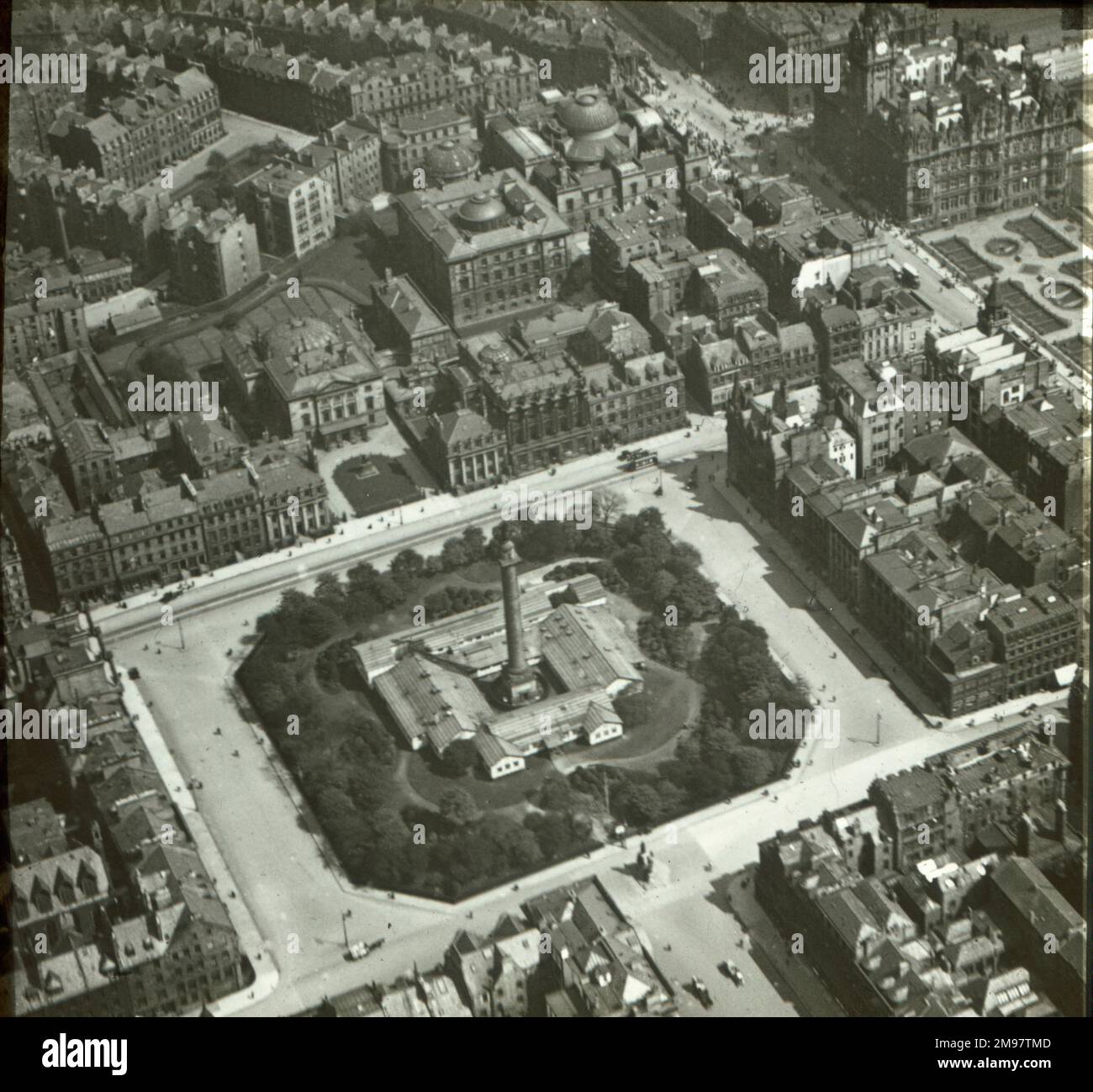 Aerial view of St Andrew Square, Edinburgh Stock Photo - Alamy