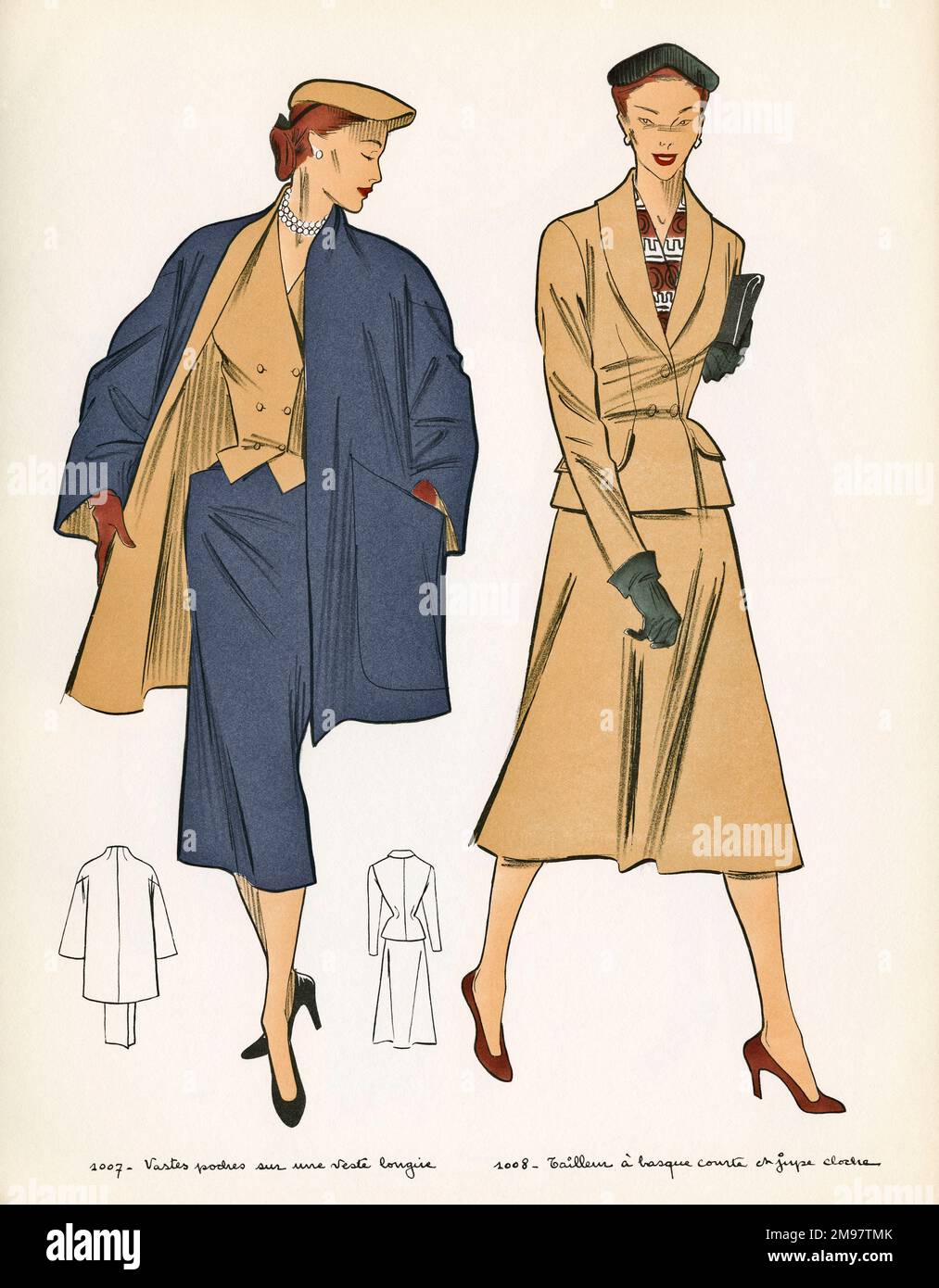 French Fashions - 1950s Stock Photo - Alamy