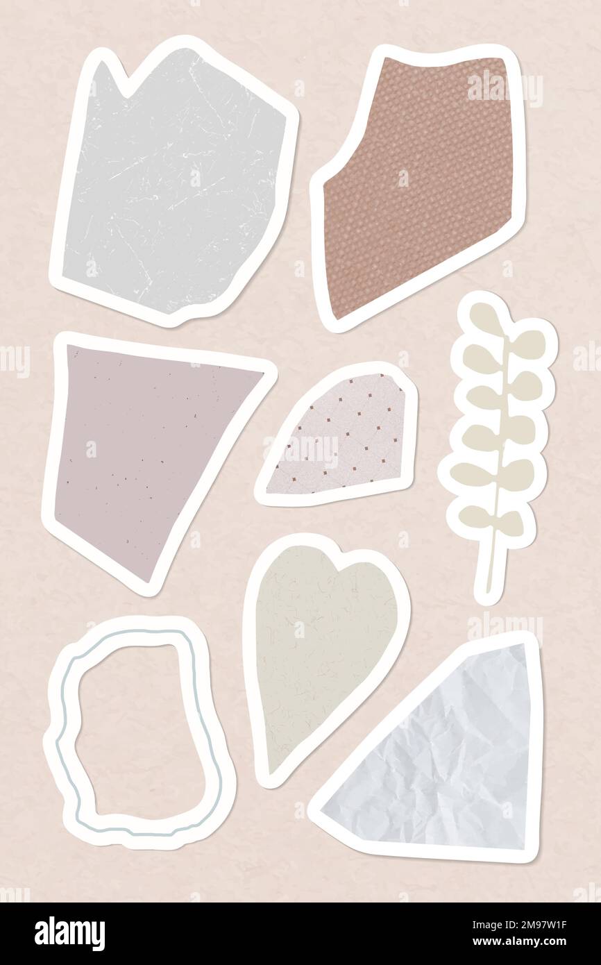 Abstract pastel badge sticker set vector Stock Vector Image & Art - Alamy