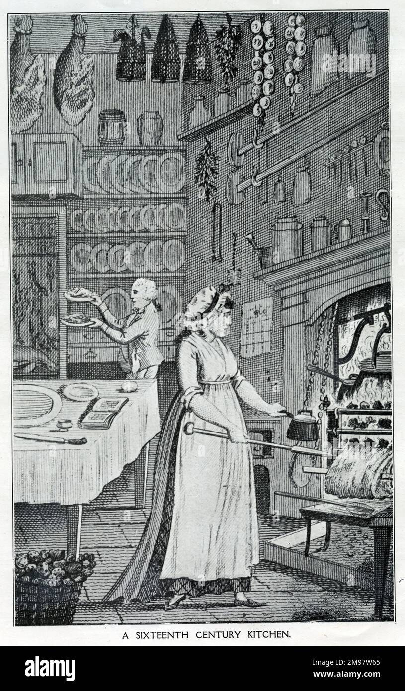 16th Century Kitchen Stock Photo - Alamy