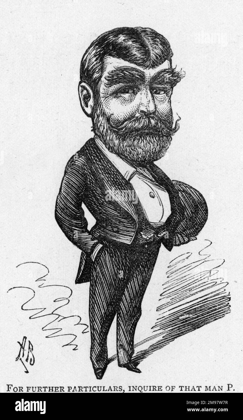 Cartoon of the English comic writer and playwright, and Editor of Punch ...