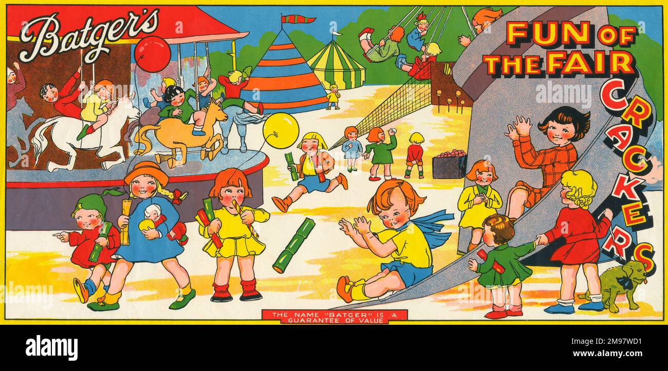 Batger's Christmas Crackers, Fun of the Fair Stock Photo - Alamy