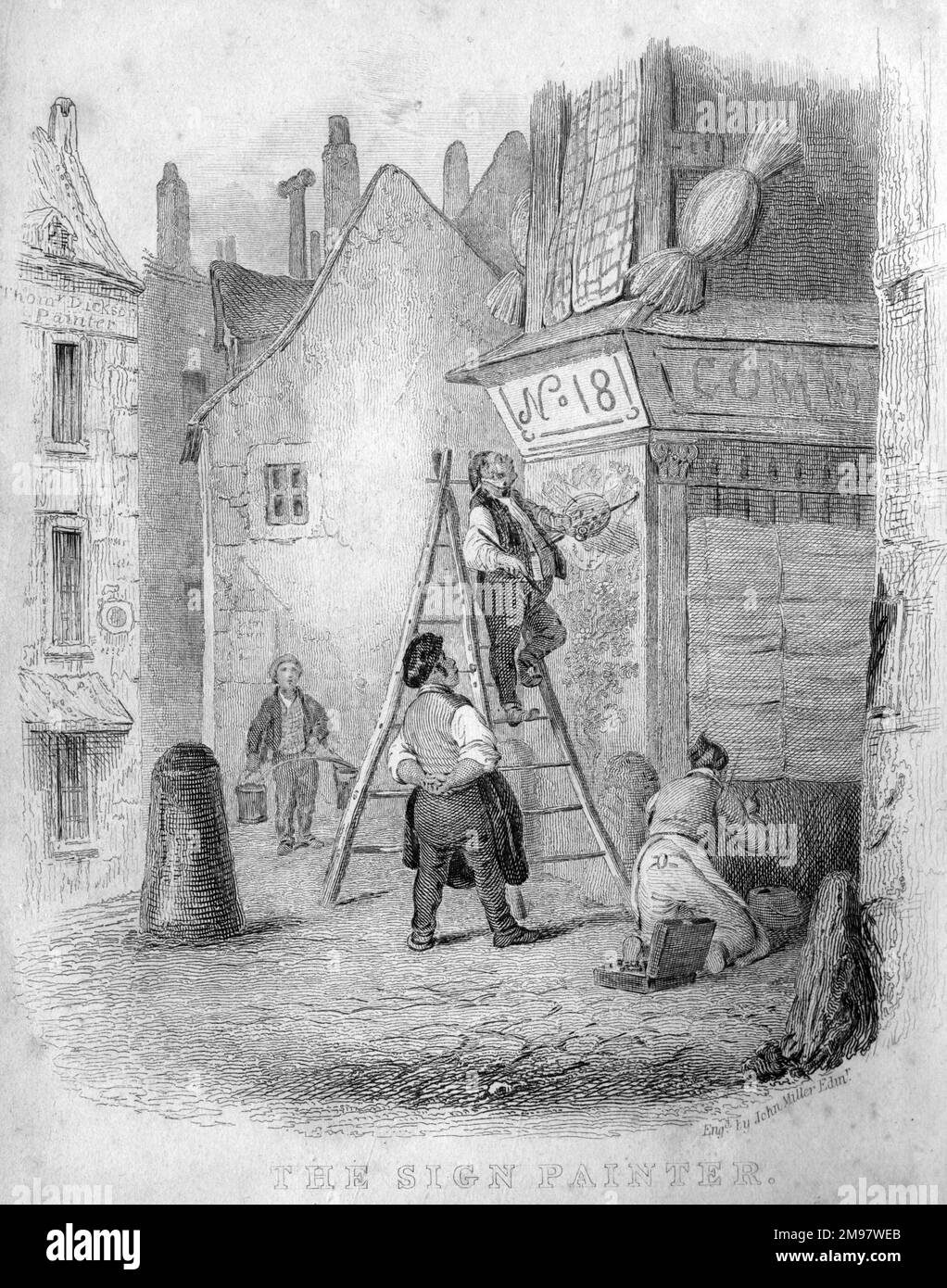 Street painter Black and White Stock Photos & Images - Alamy