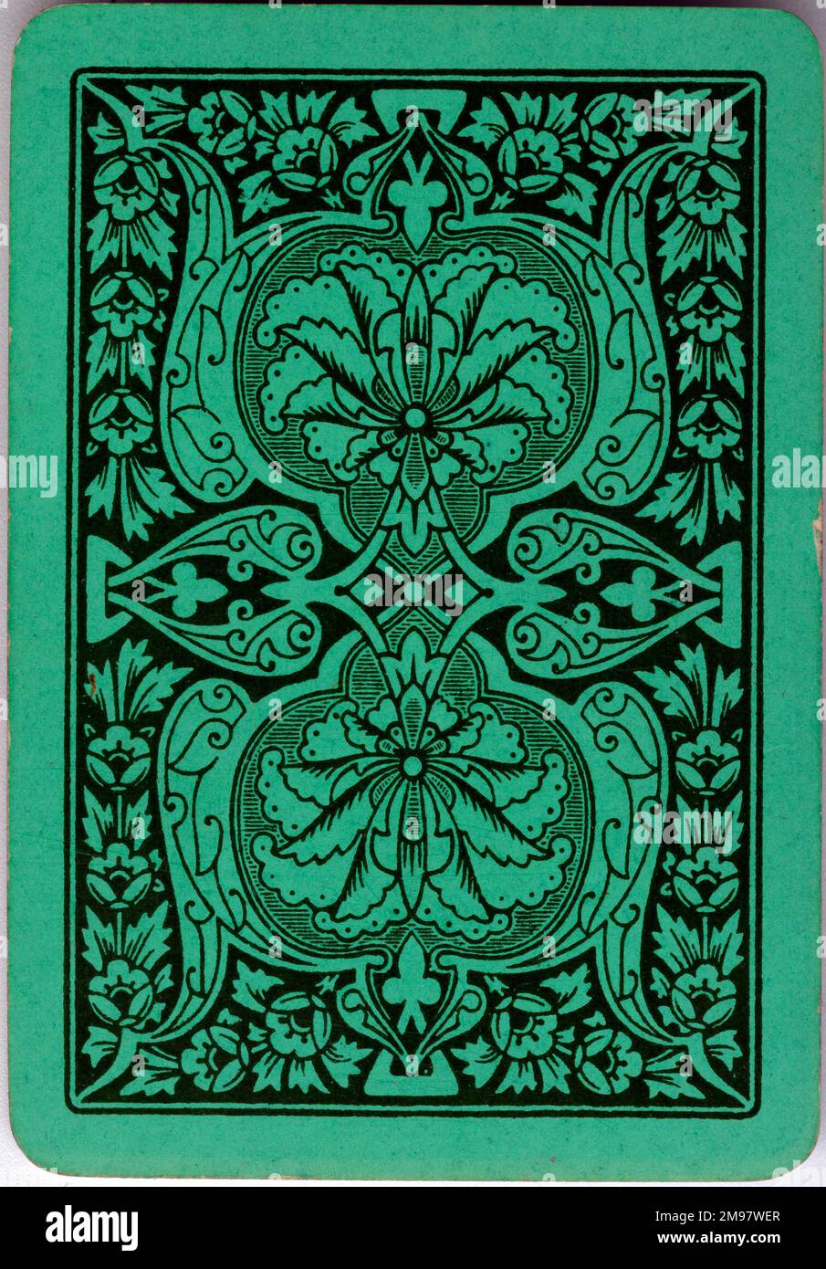 Cheery Families, design on back of card Stock Photo - Alamy