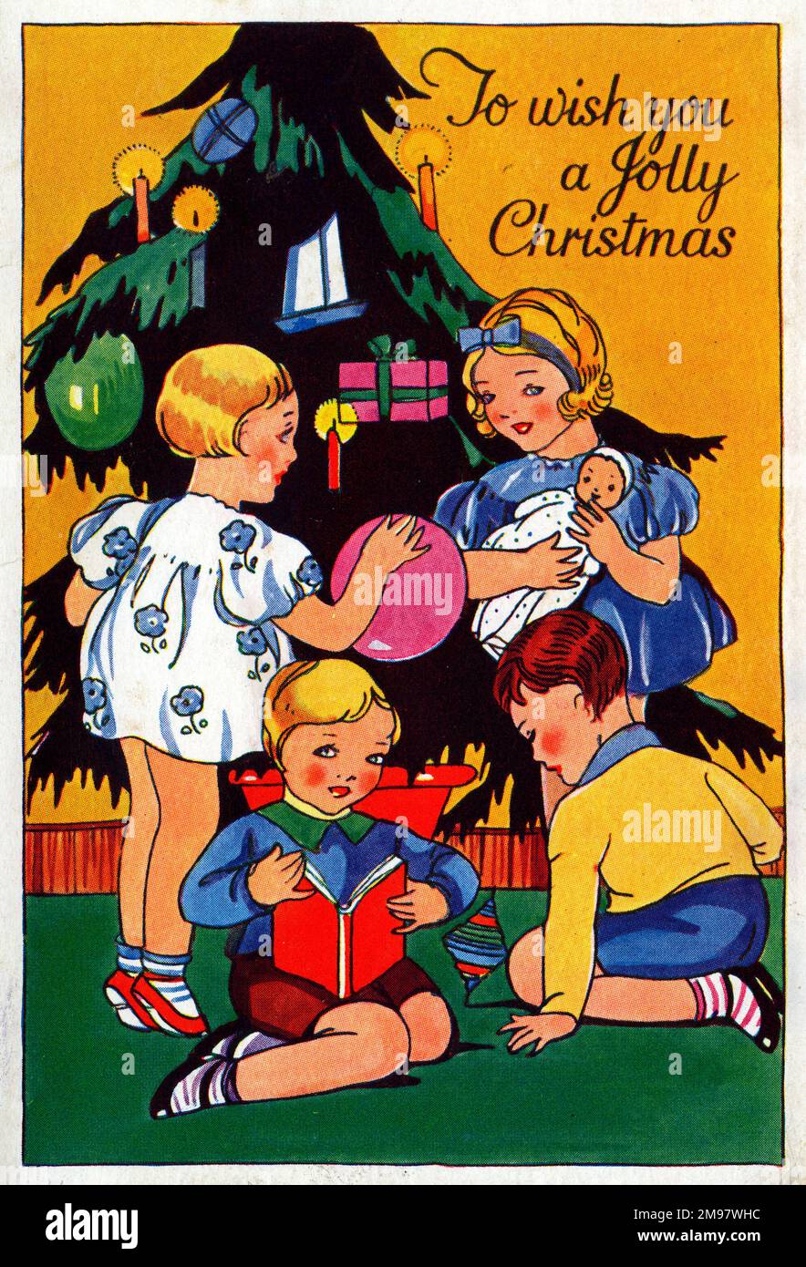 Christmas card - Jolly Christmas Stock Photo - Alamy