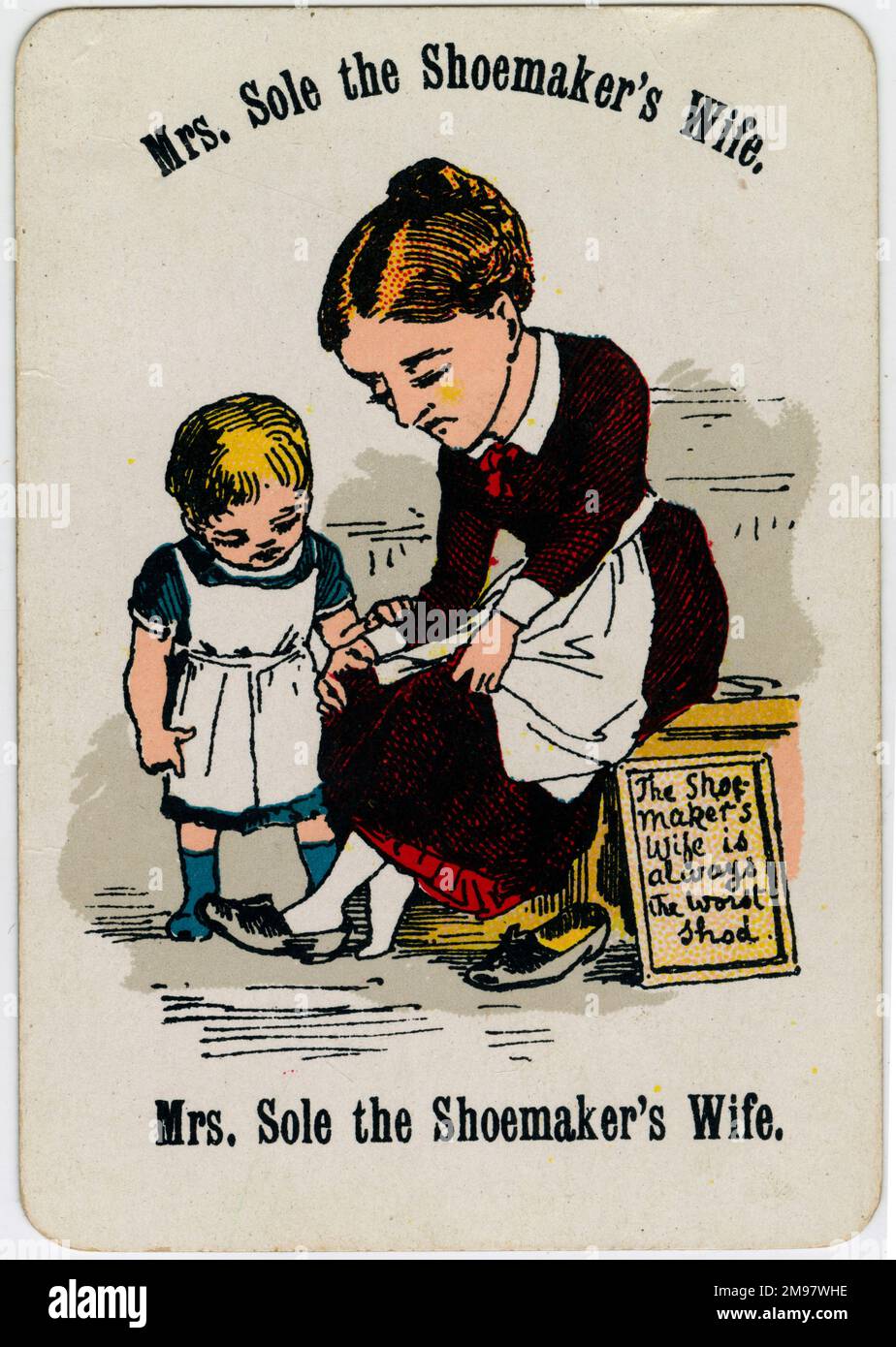 Cheery Families - Mrs Sole the Shoemaker's Wife Stock Photo - Alamy