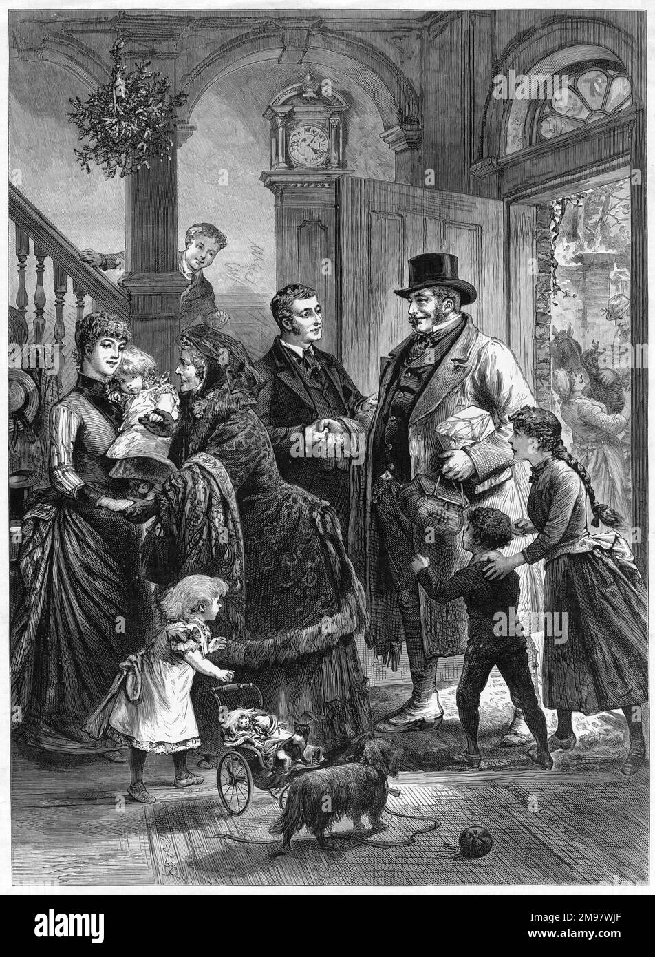 Old dogs family Black and White Stock Photos & Images - Alamy