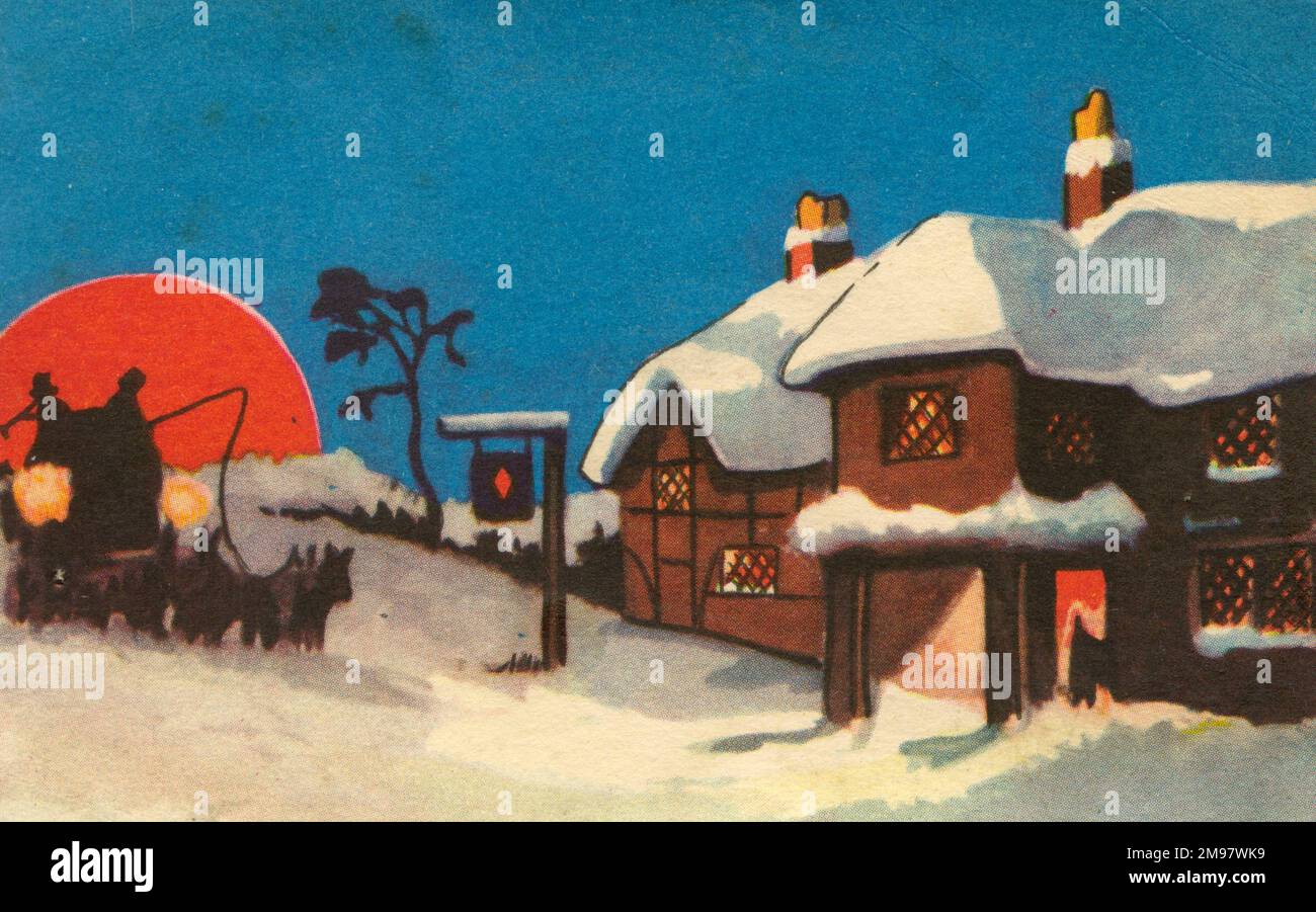 Stagecoach snow hi-res stock photography and images - Alamy