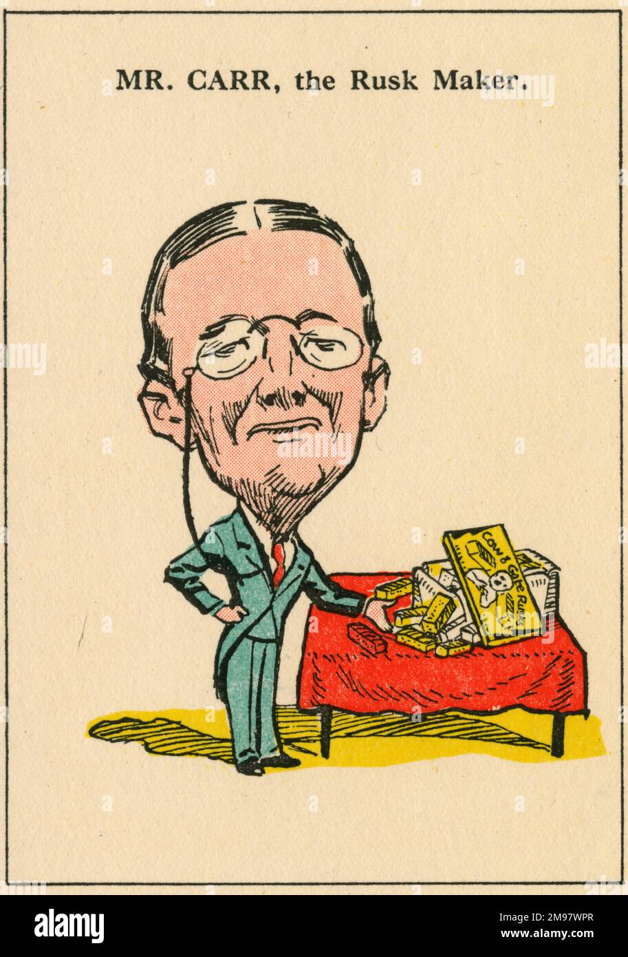 Cow & Gate Happy Family Game - Mr Carr the Rusk Maker Stock Photo - Alamy