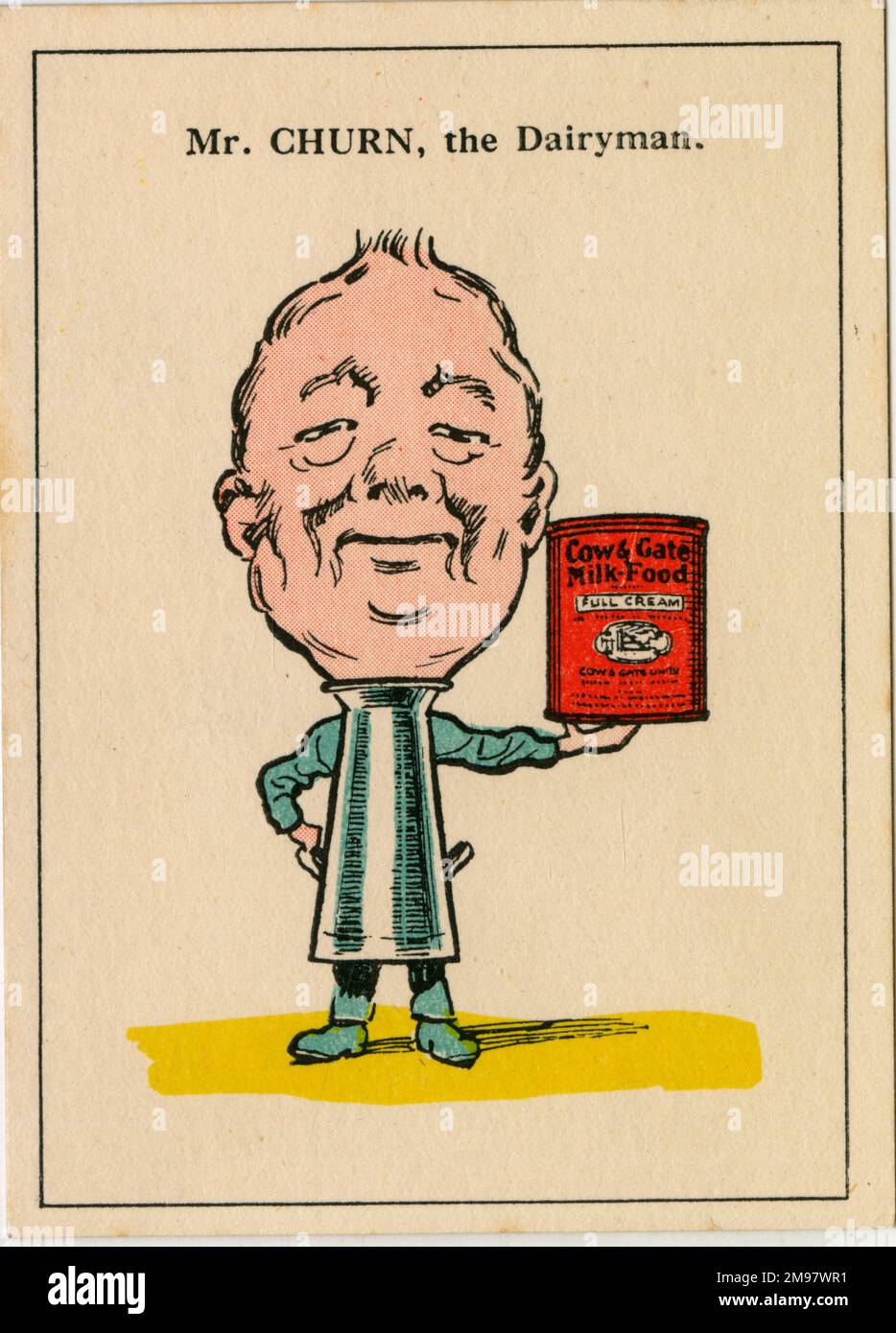 Cow & Gate Happy Family Game - Mr Churn the Dairyman Stock Photo - Alamy