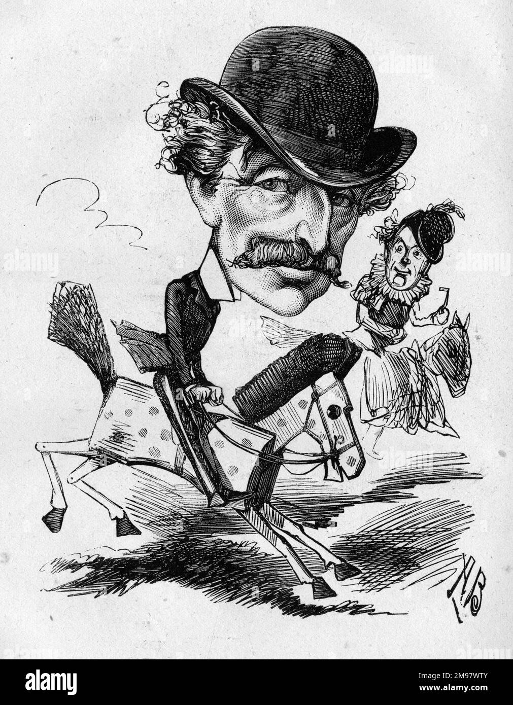 Caricatures of Alexander Henderson, theatre owner and director, and ...