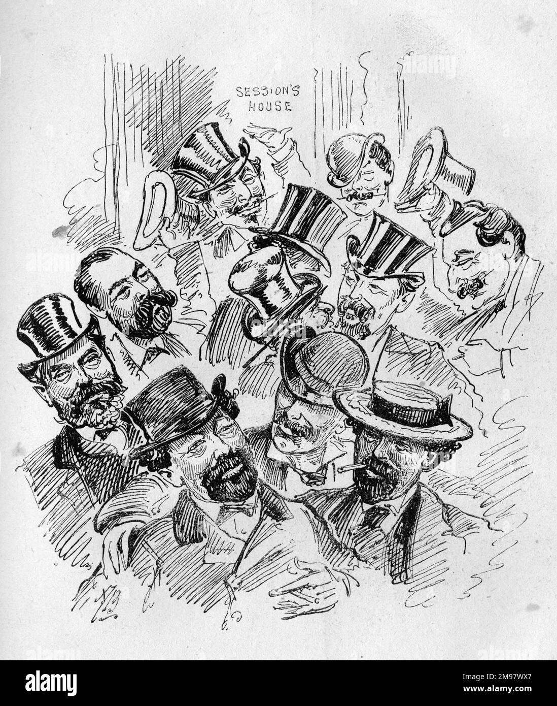 Cartoon session Black and White Stock Photos & Images - Alamy