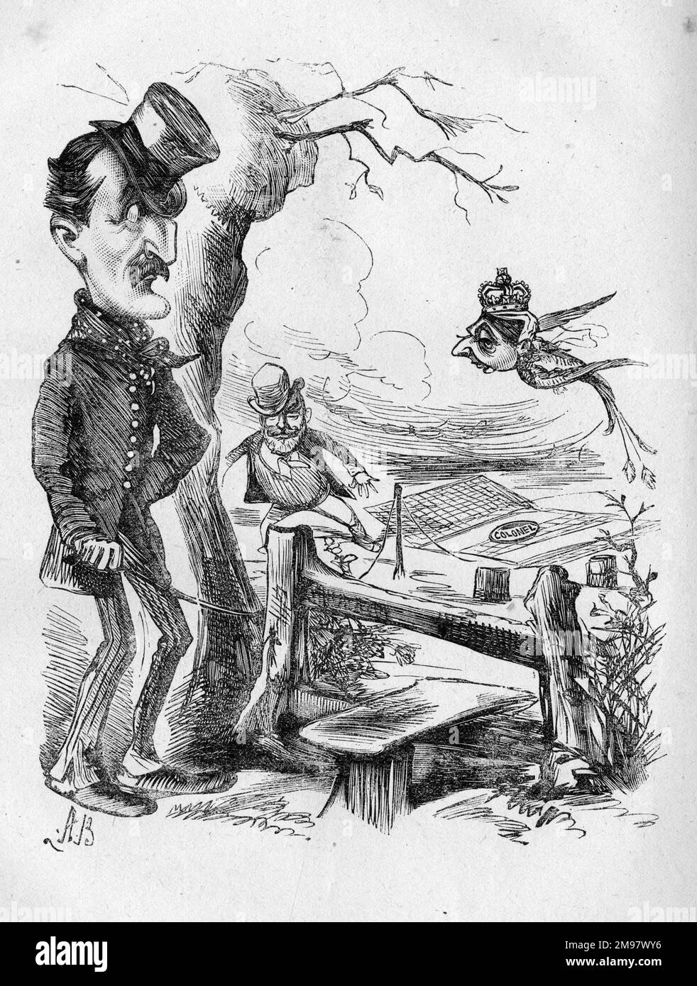 Cartoon, Royal Bird Catchers -- Edgar Bruce, actor-manager, and F C ...