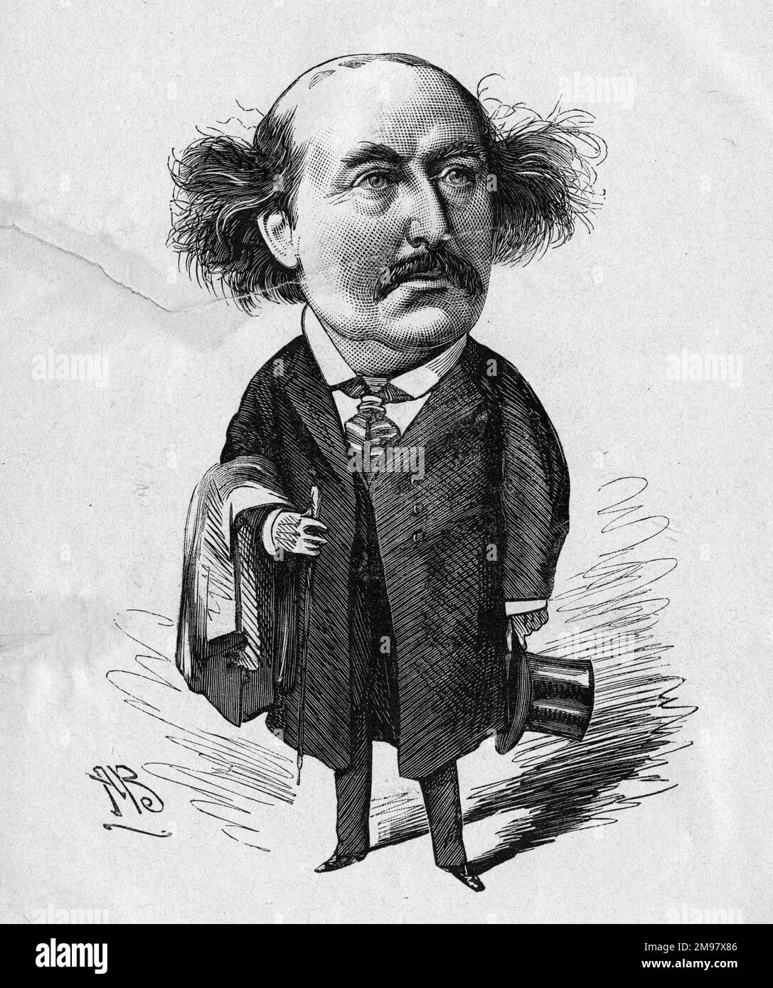 Cartoon of Henry Betty, former actor -- Once an actor, and now a good ...