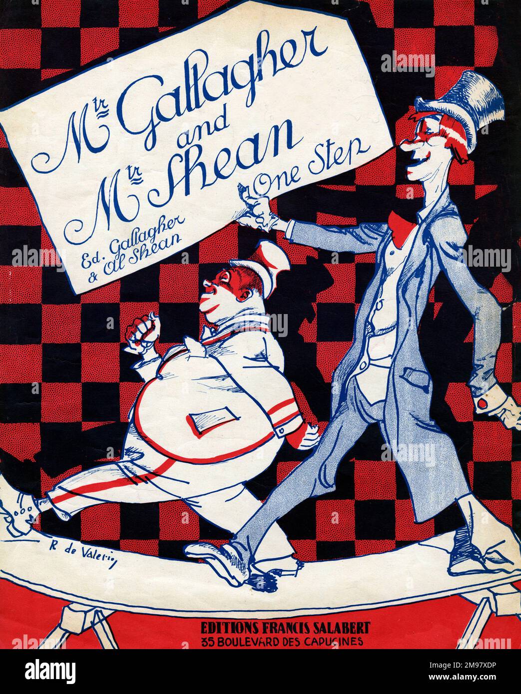 Music cover, Mr Gallagher and Mr Shean One Step Stock Photo - Alamy