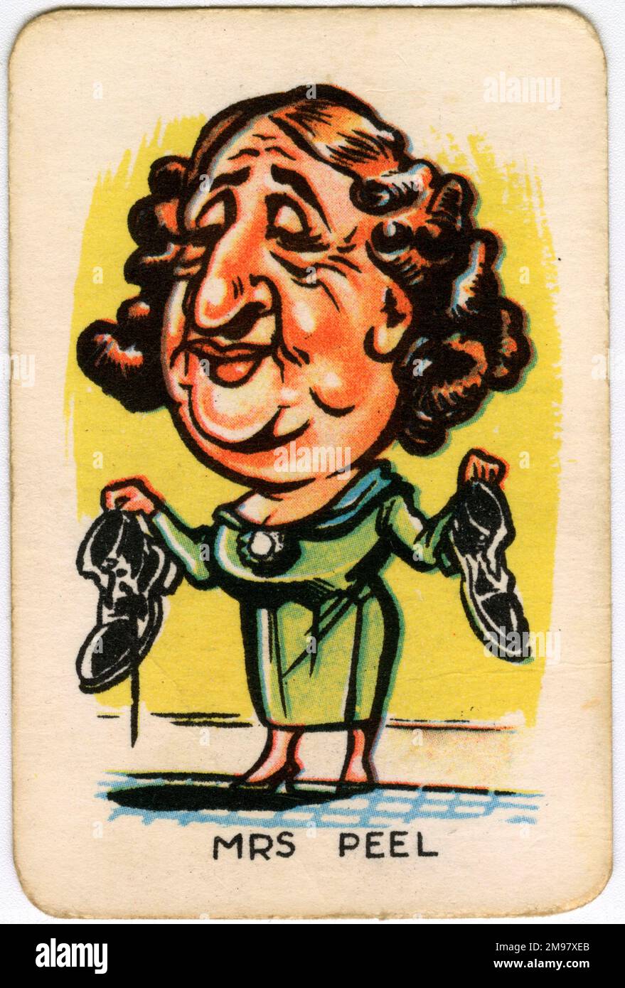 Happy Familes Playing Cards - Mrs Peel Stock Photo - Alamy