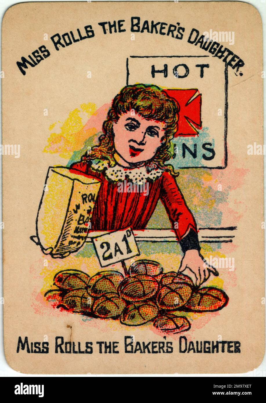 Happy Families Playing Cards - Miss Rolls the Baker's Daughter Stock ...