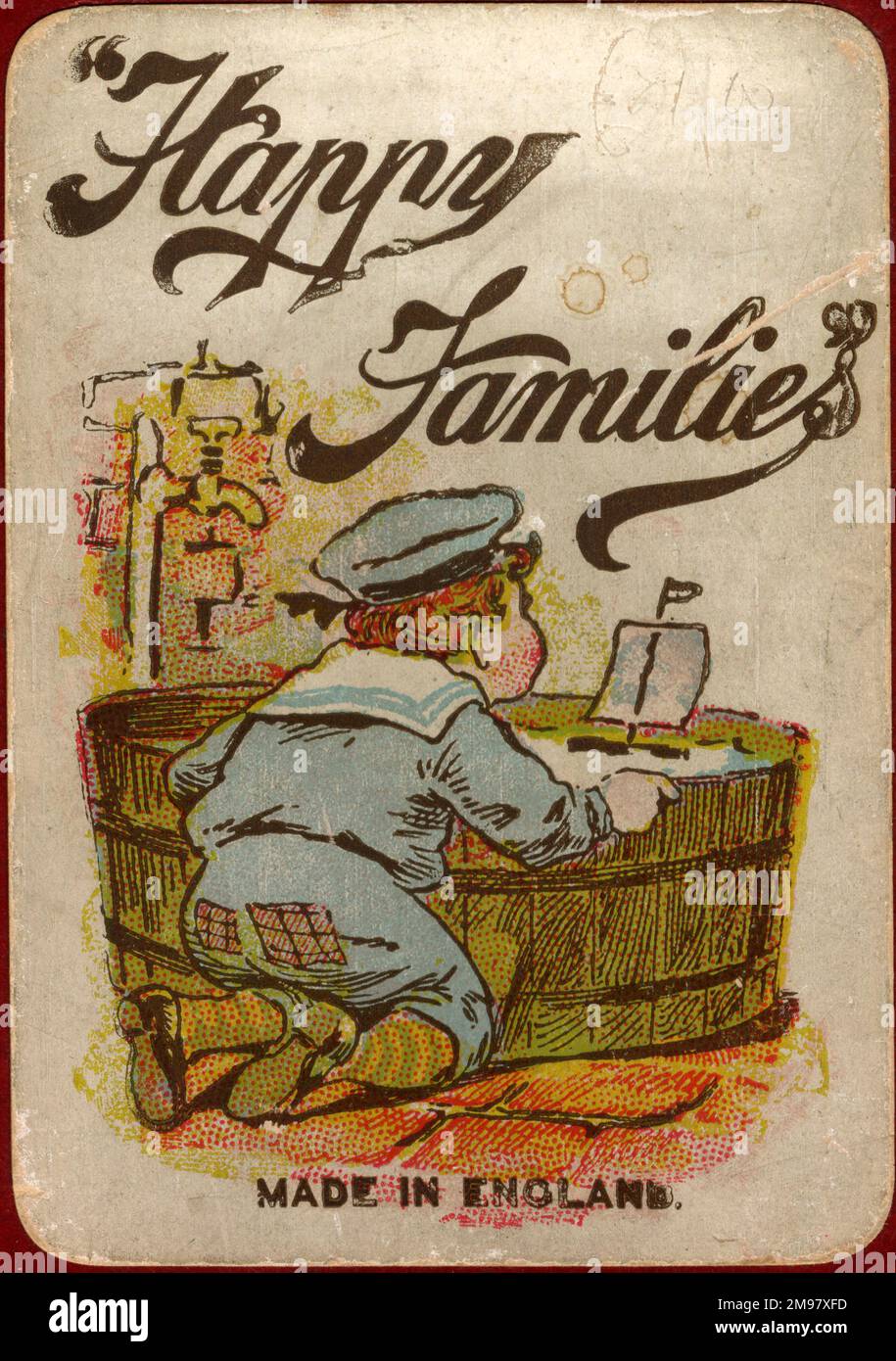 Happy families playing cards hi-res stock photography and images - Alamy