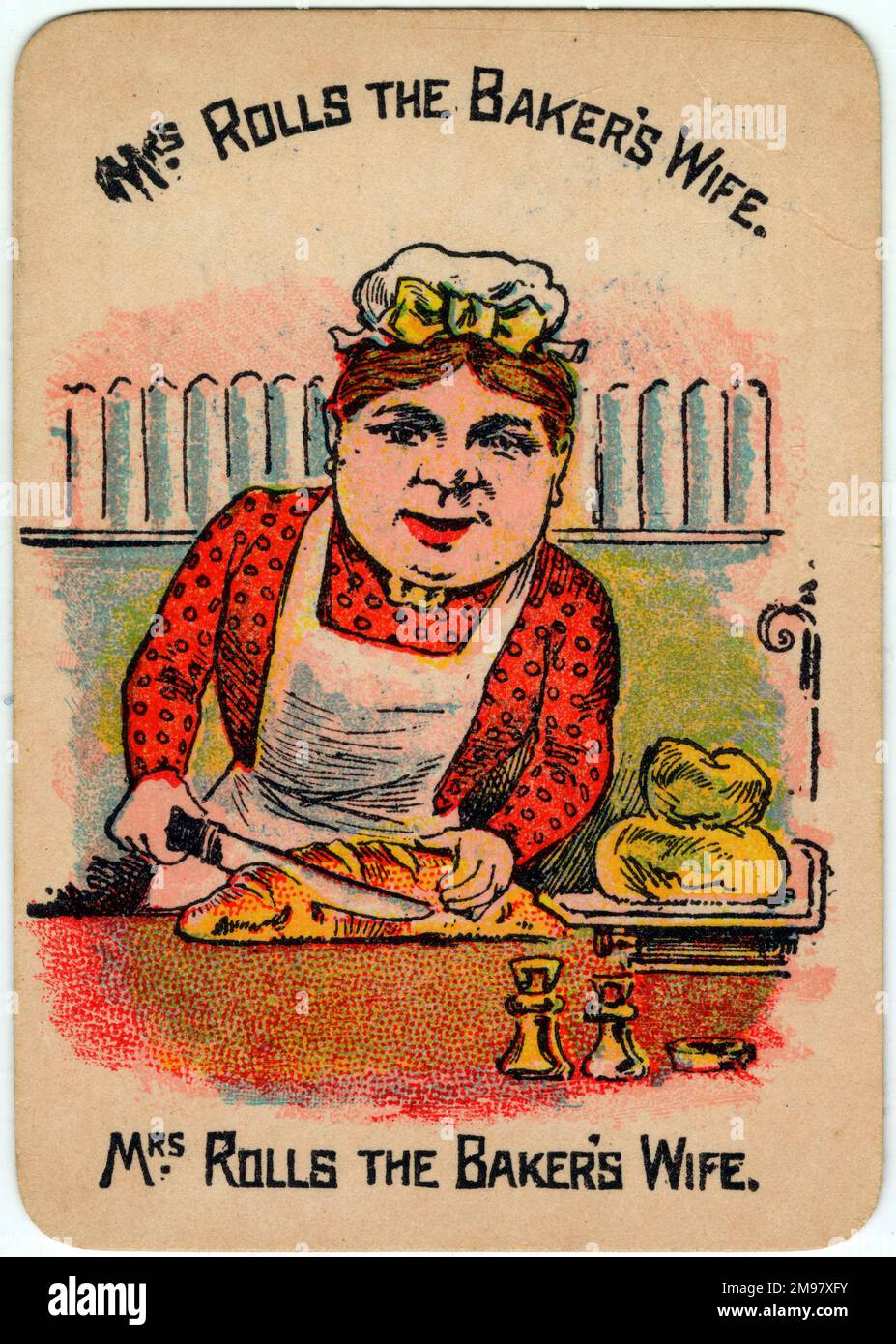 Happy Families Playing Cards - Mrs Rolls the Baker's Wife Stock Photo ...