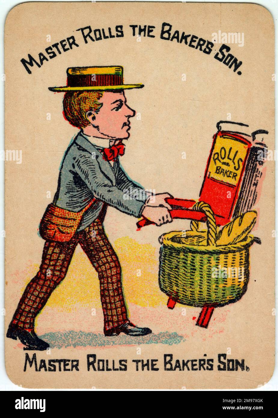 Happy Families Playing Cards - Master Rolls the Baker's Son Stock Photo ...