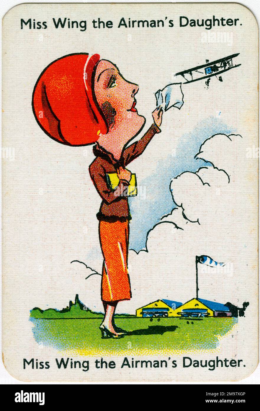 Happy Families Playing Cards - Miss Wing the Airman's Daughter Stock ...