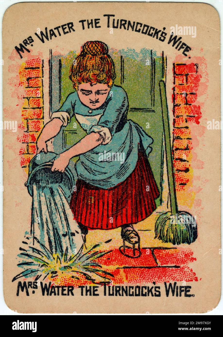 Happy Families Playing Cards - Mrs Water the Turncock's Wife Stock ...