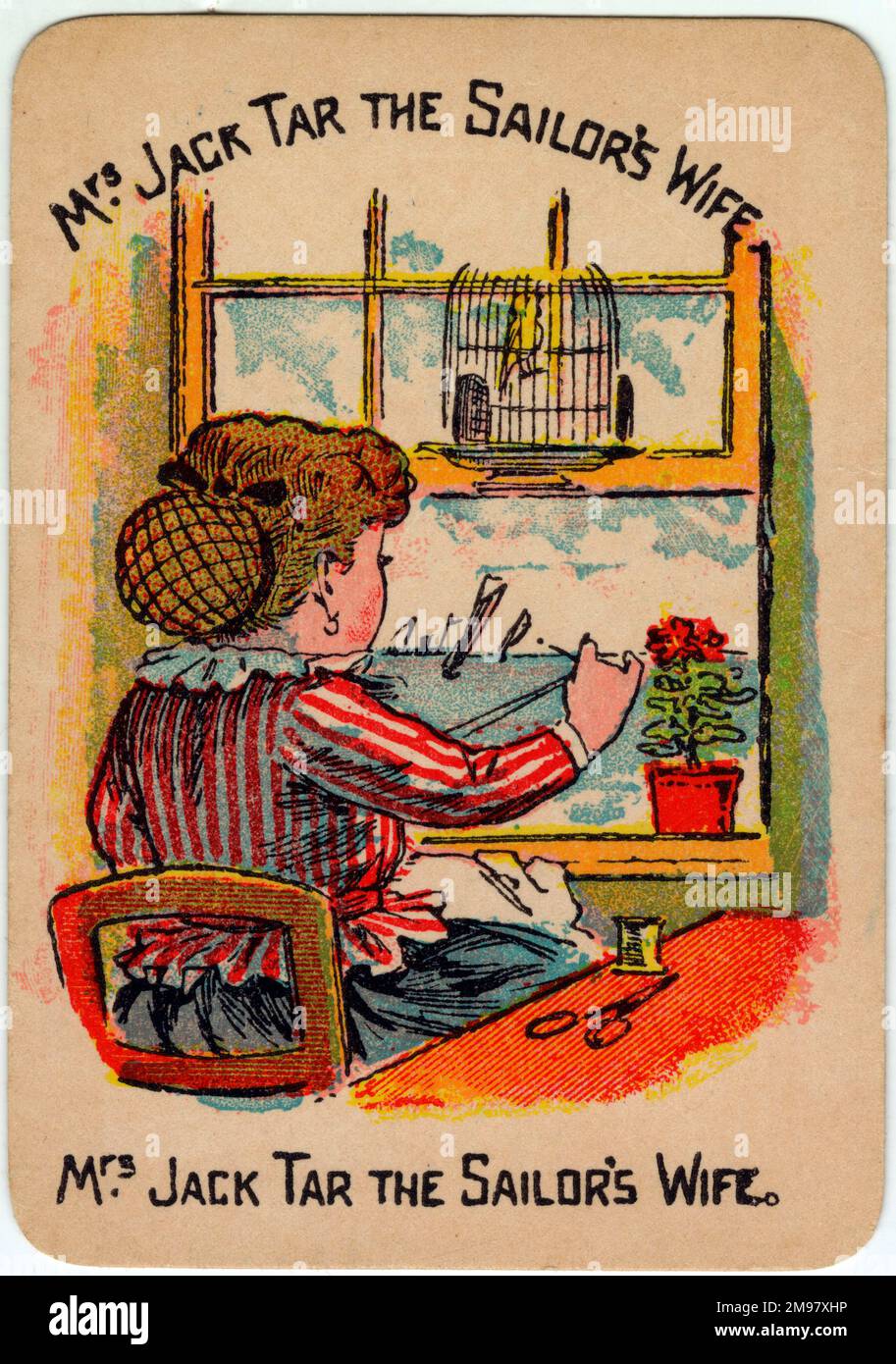 Happy Families Playing Cards - Mrs Jack Tar the Sailor's Wife Stock ...