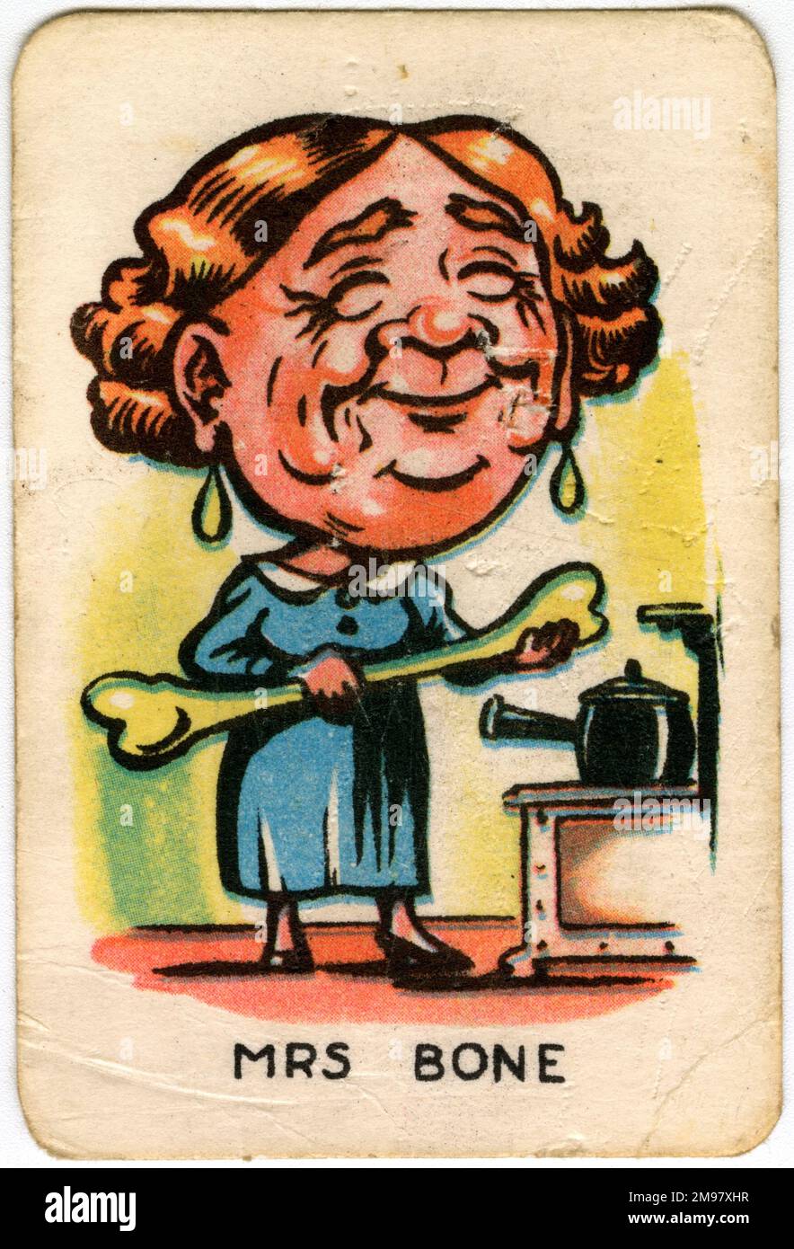 Happy Familes Playing Cards - Mrs Bone Stock Photo - Alamy