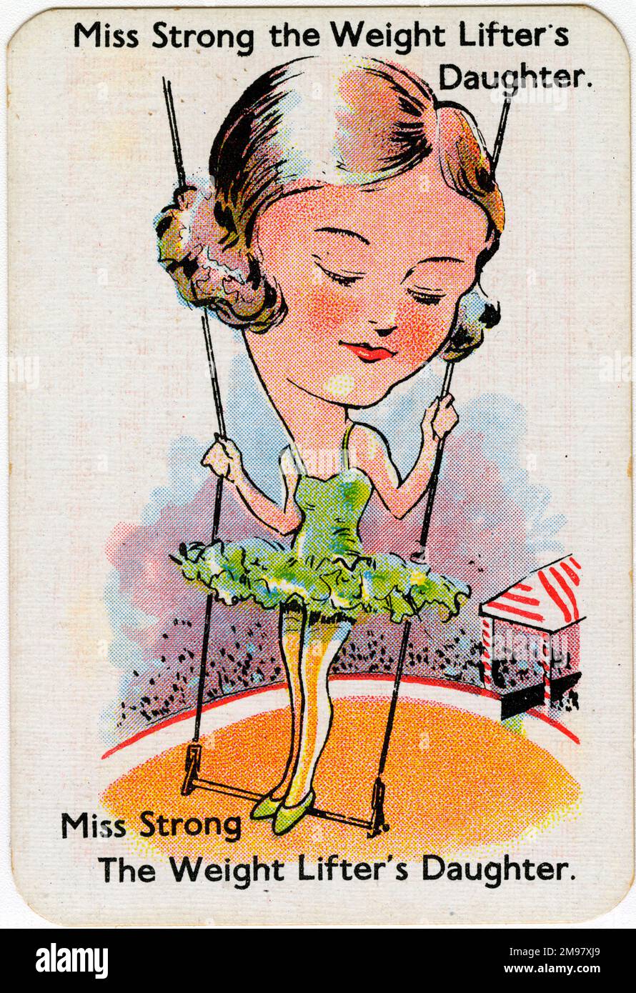 Happy Families Playing Cards - Miss Strong the Weight Lifter's Daughter ...
