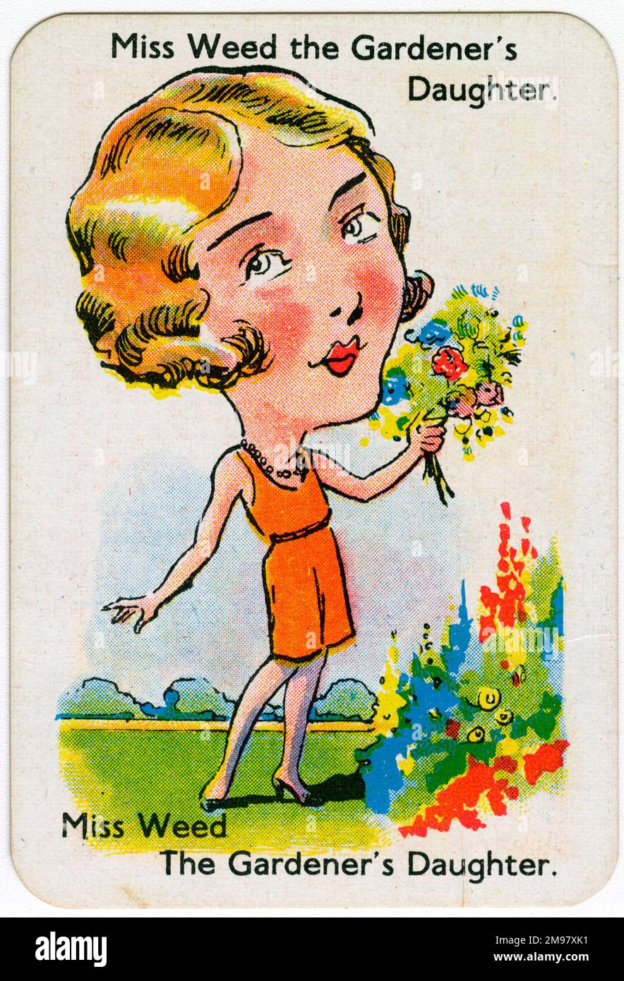 Happy Families Playing Cards - Miss Weed the Gardener's Daughter Stock ...