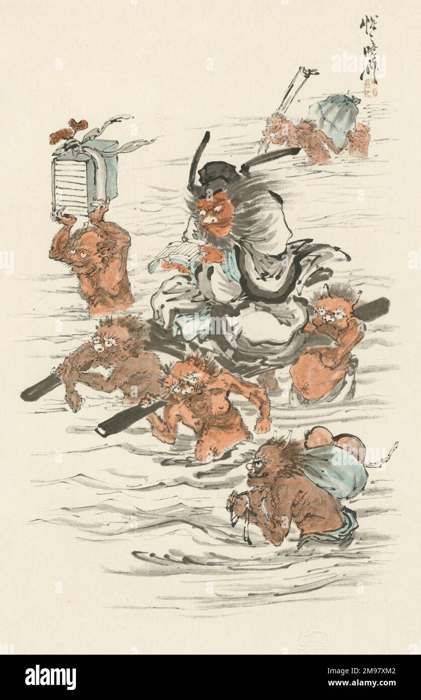 Shoki and Attendant Demons Stock Photo - Alamy