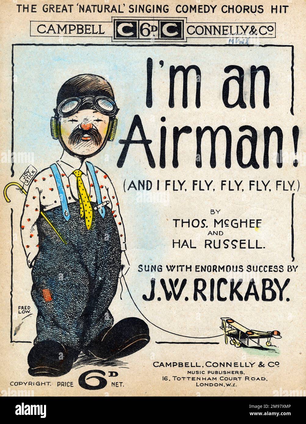 Music cover, I'm an Airman ! (And I Fly, Fly, Fly, Fly, Fly). By Thomas ...