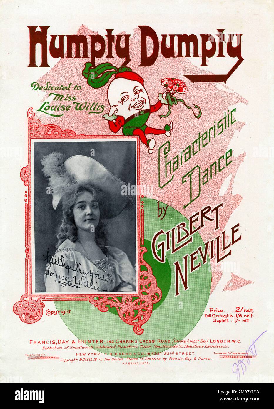 Music cover, Humpty Dumpty, a dance dedicated to Louise Willis, by ...