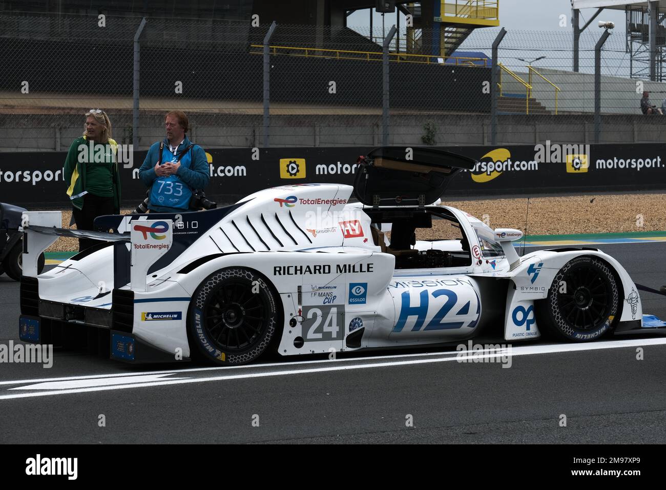 Le Mans / France - June 12-13 2022: 24 hours of Le Mans, In the stands ...
