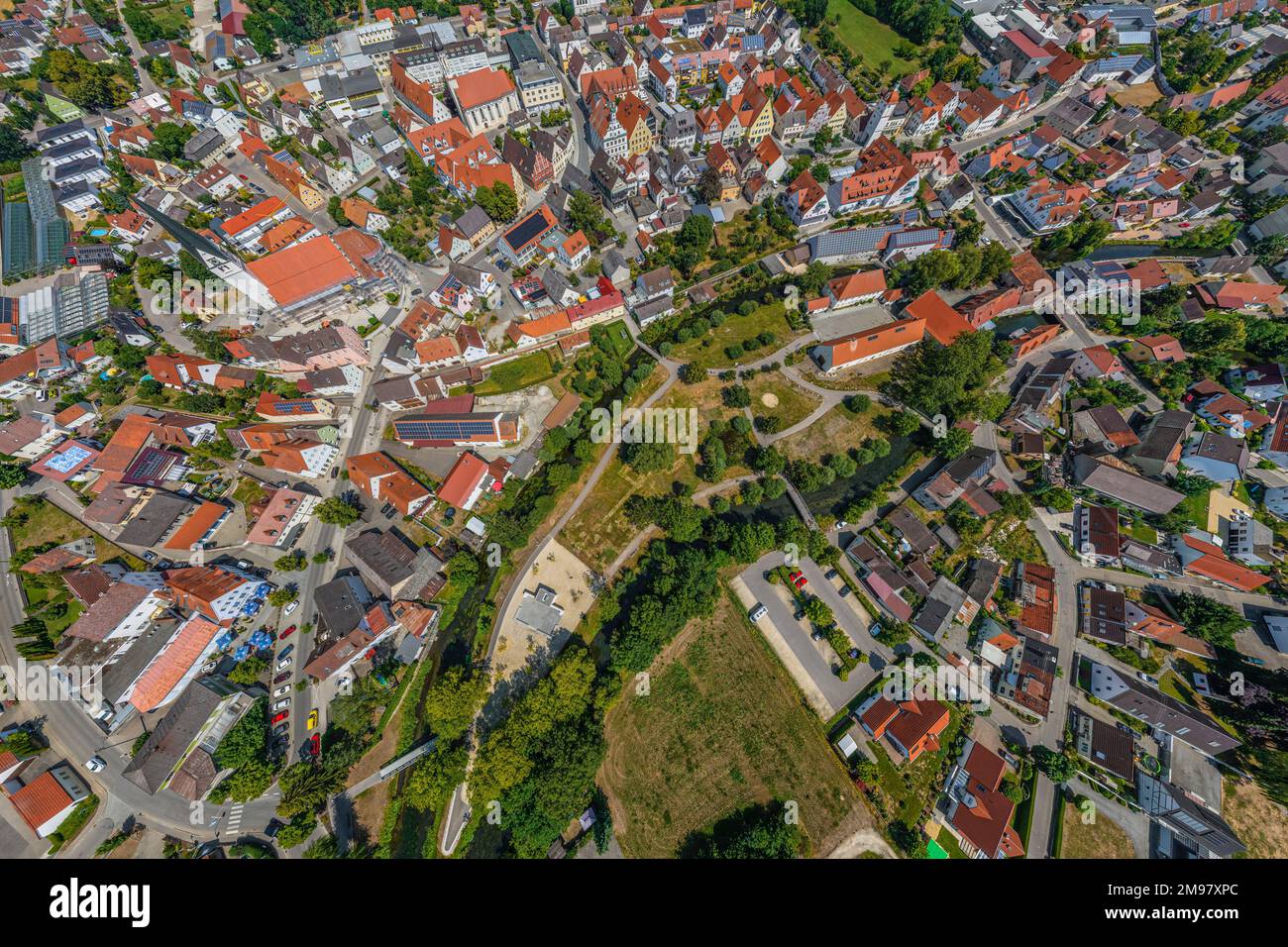 The region around the horticultural town of Gundelfingen in the Swabian ...