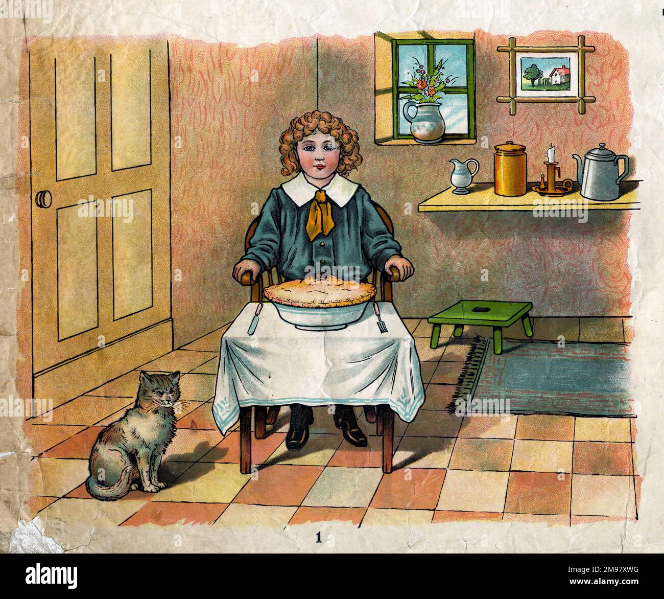 Illustration, Little Jack Horner. (1 of 2 Stock Photo - Alamy