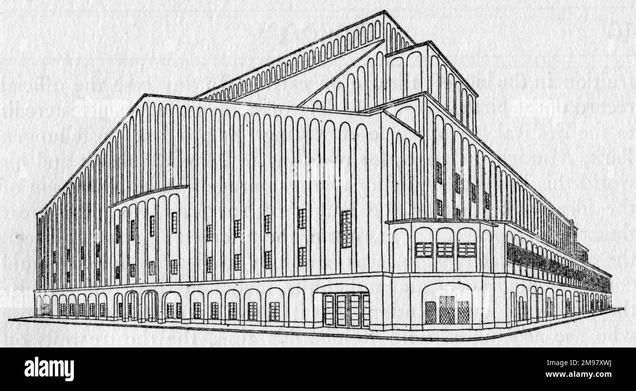 Exterior view of the Great Theatre (Grosse Schauspielhaus), Berlin ...