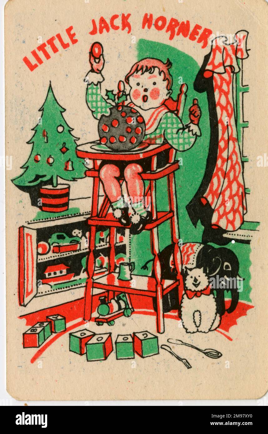 Nursery Rhyme Snap card - Little Jack Horner sat in a corner Stock ...