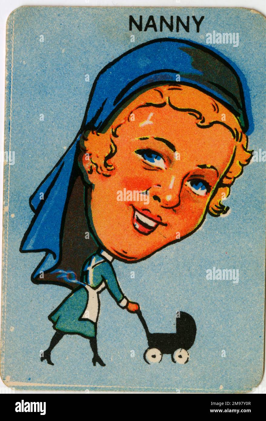 Old Maid card - Nanny Stock Photo - Alamy