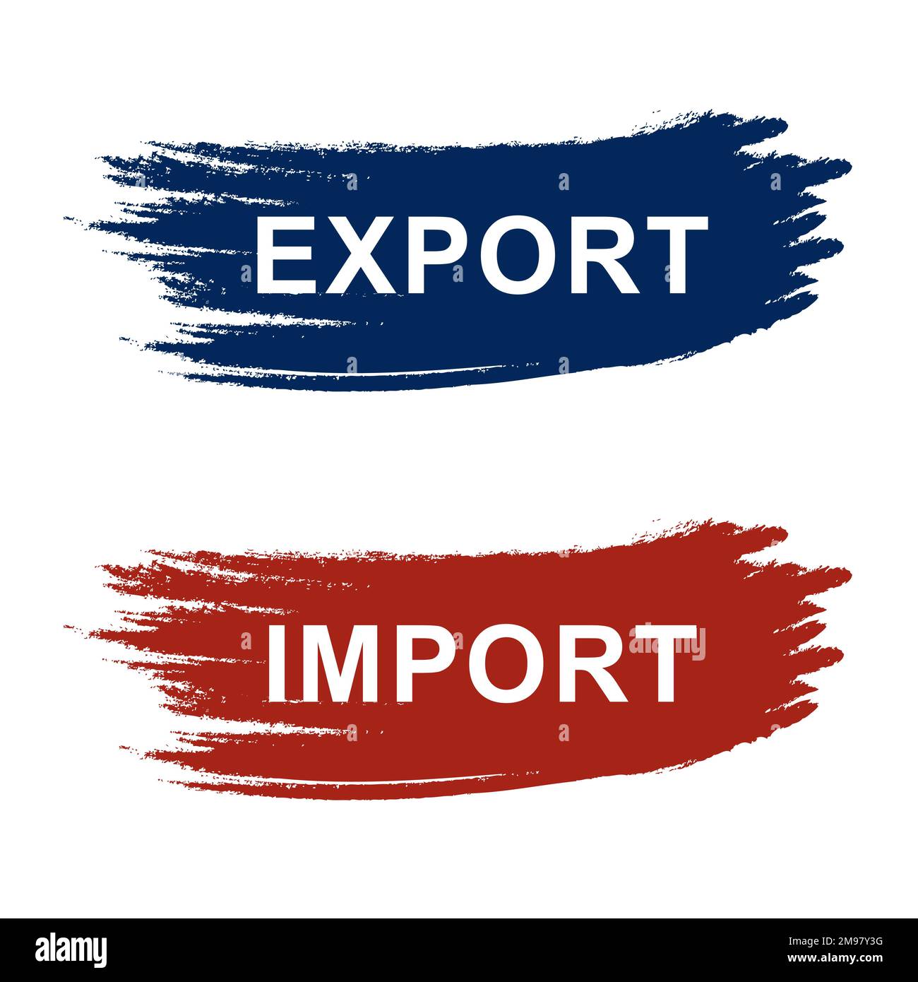 A minimalistic import and export background design isolated on a white ...