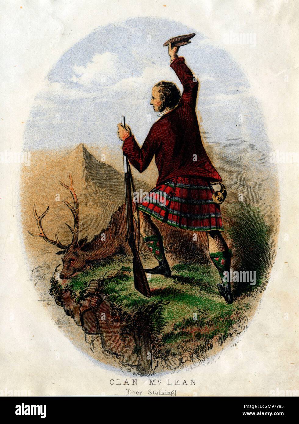 Scottish Types - Deer Stalking, Clan McLean Stock Photo - Alamy