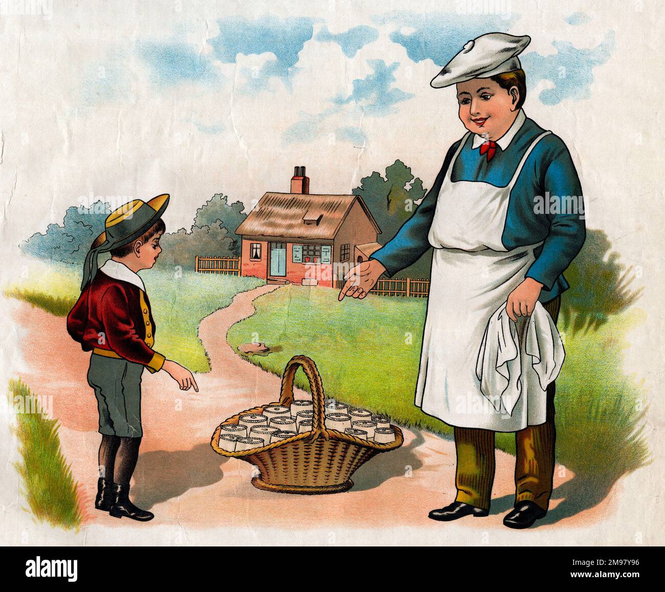 Simple Simon and the Pieman. (2 of 4 Stock Photo - Alamy