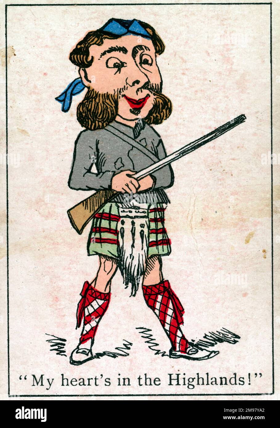 Snap Playing Card - Scots Highlander Stock Photo - Alamy