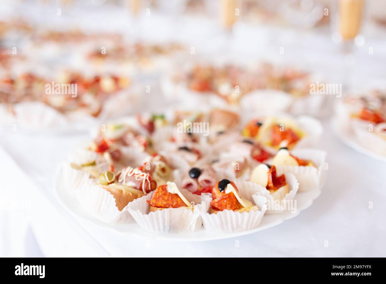 Finger food various canapes hi-res stock photography and images - Alamy